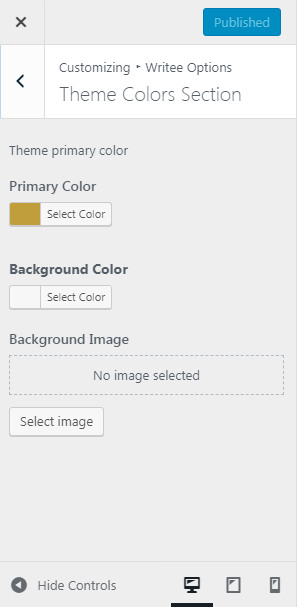 How To Add Default Customizer Background Color And Background Image Controls Inside Custom